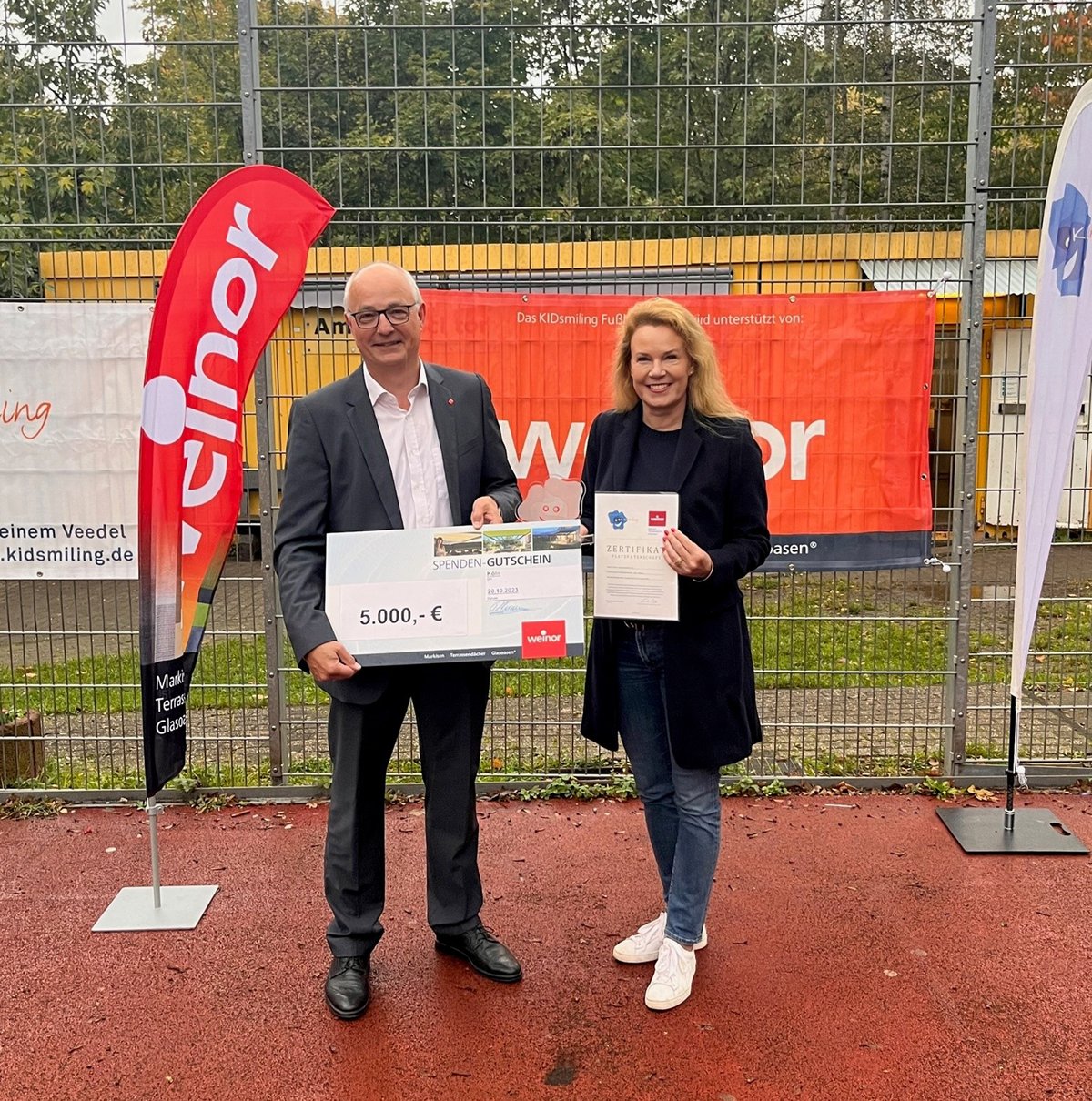 Weinor verlängert Partnerschaft mit Kidsmiling